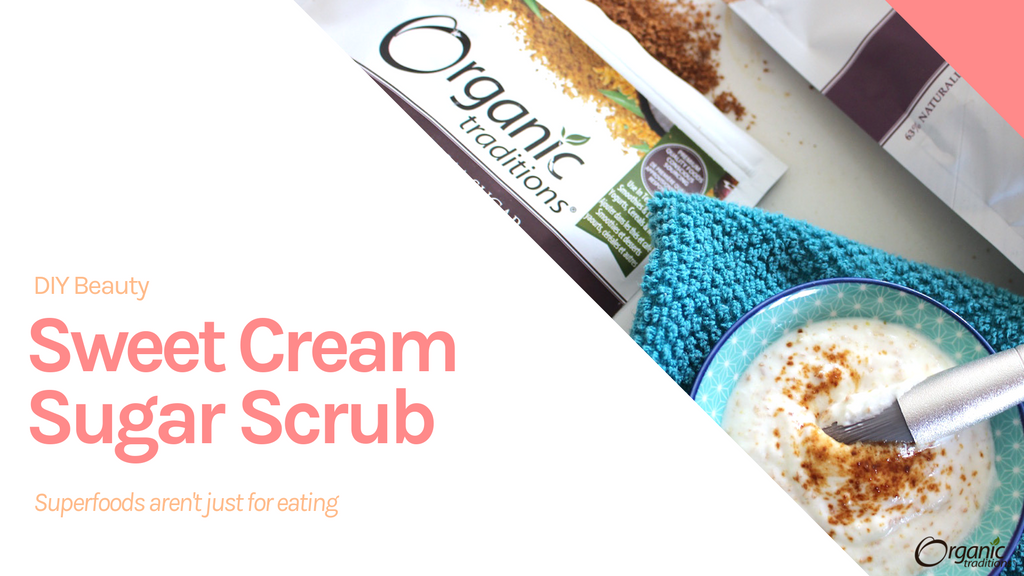 DIY Sweet Cream Sugar Scrub